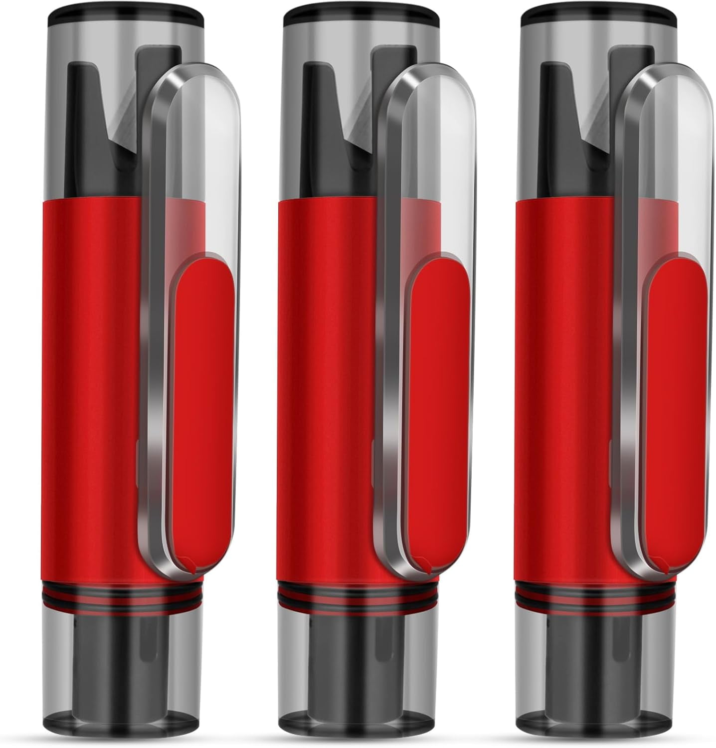 3pc Red Mini Car Safety Hammer, 2-in-1 Portable Spring-Loaded Window ...
