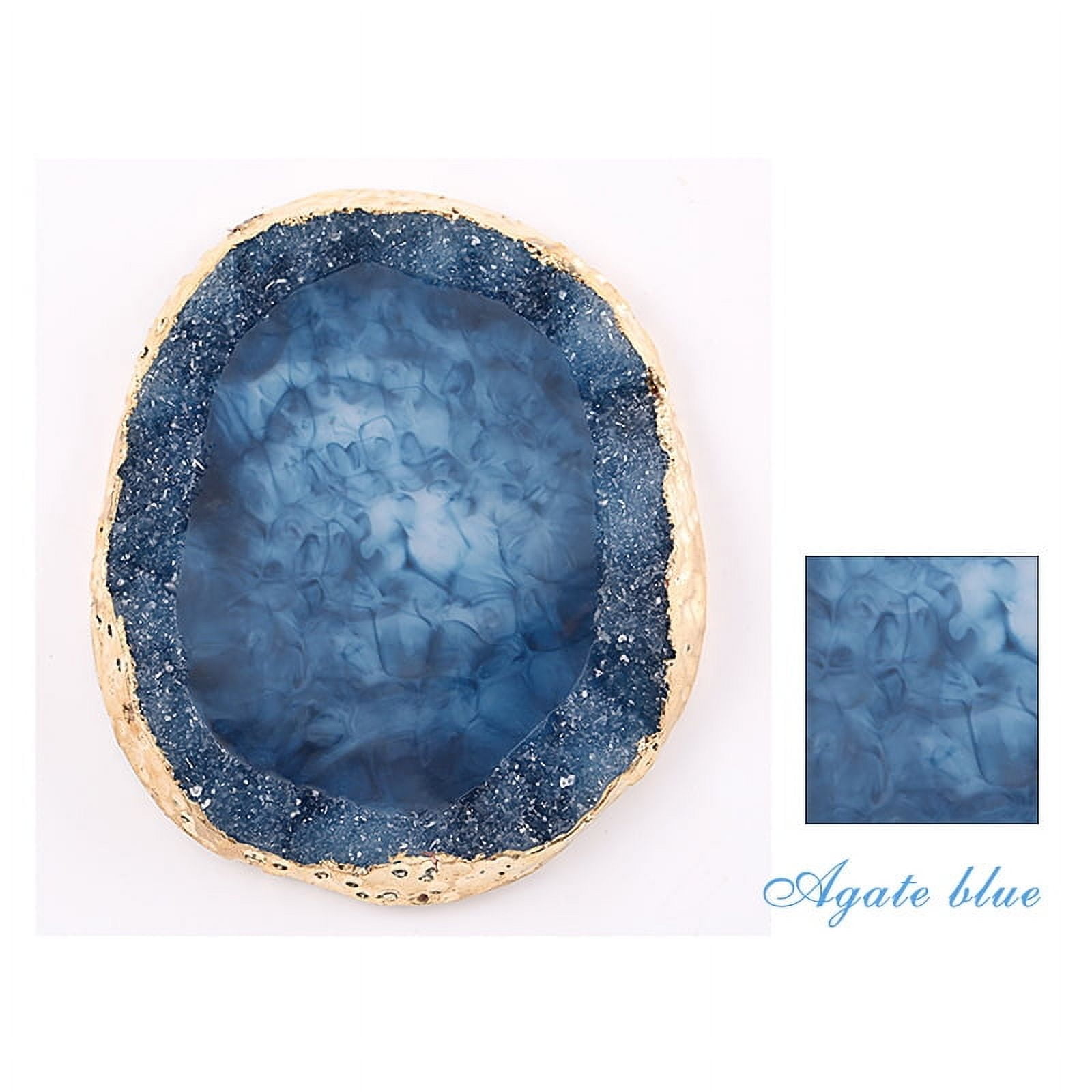 3pc Resin Imitation Agate Color Palette Makeup Cosmetic Nail Art Tool ...