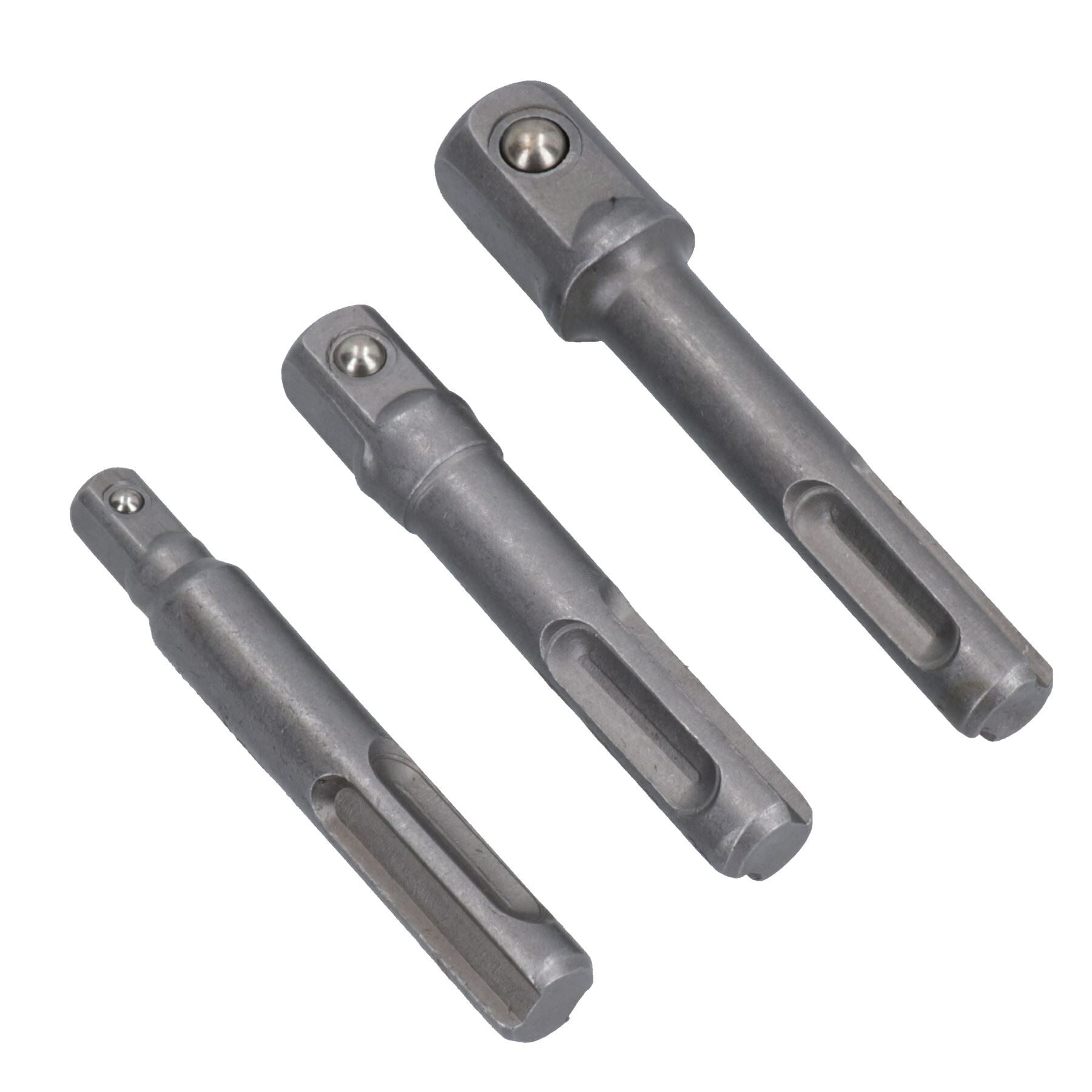 3pc SDS Socket Driver Set 1/4" / 3/8" and 1/2" Drill Chuck Adaptor ...