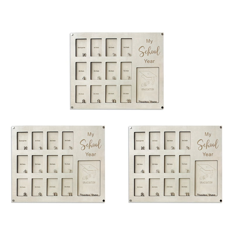 3pc School Years Photo Frame, Graduation School Picture Frame, Back to ...