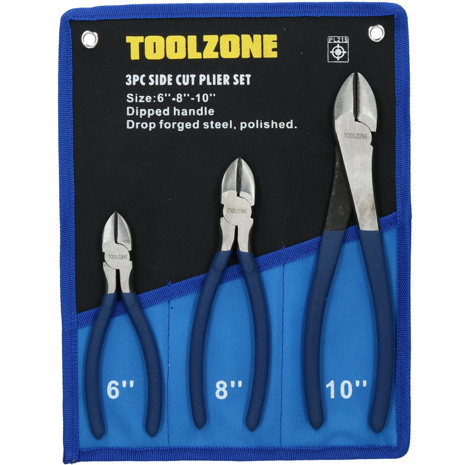 3pc Side Cutting Pliers Cutters Wire Cable Snips Diagonal Plier 6" 8 ...