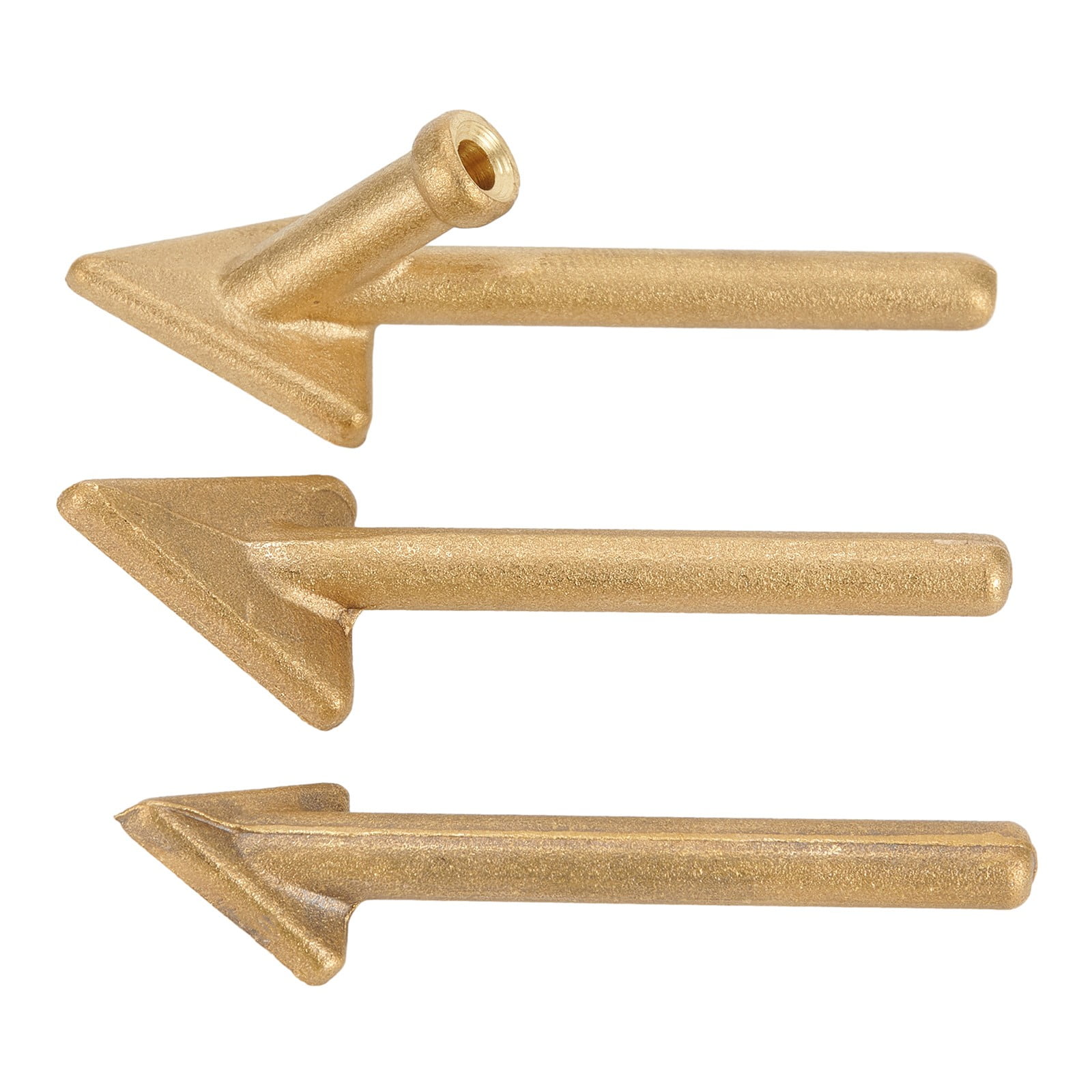 3pc Soldering Iron Tips Copper Repair Triangular Smoothing Head Welding ...