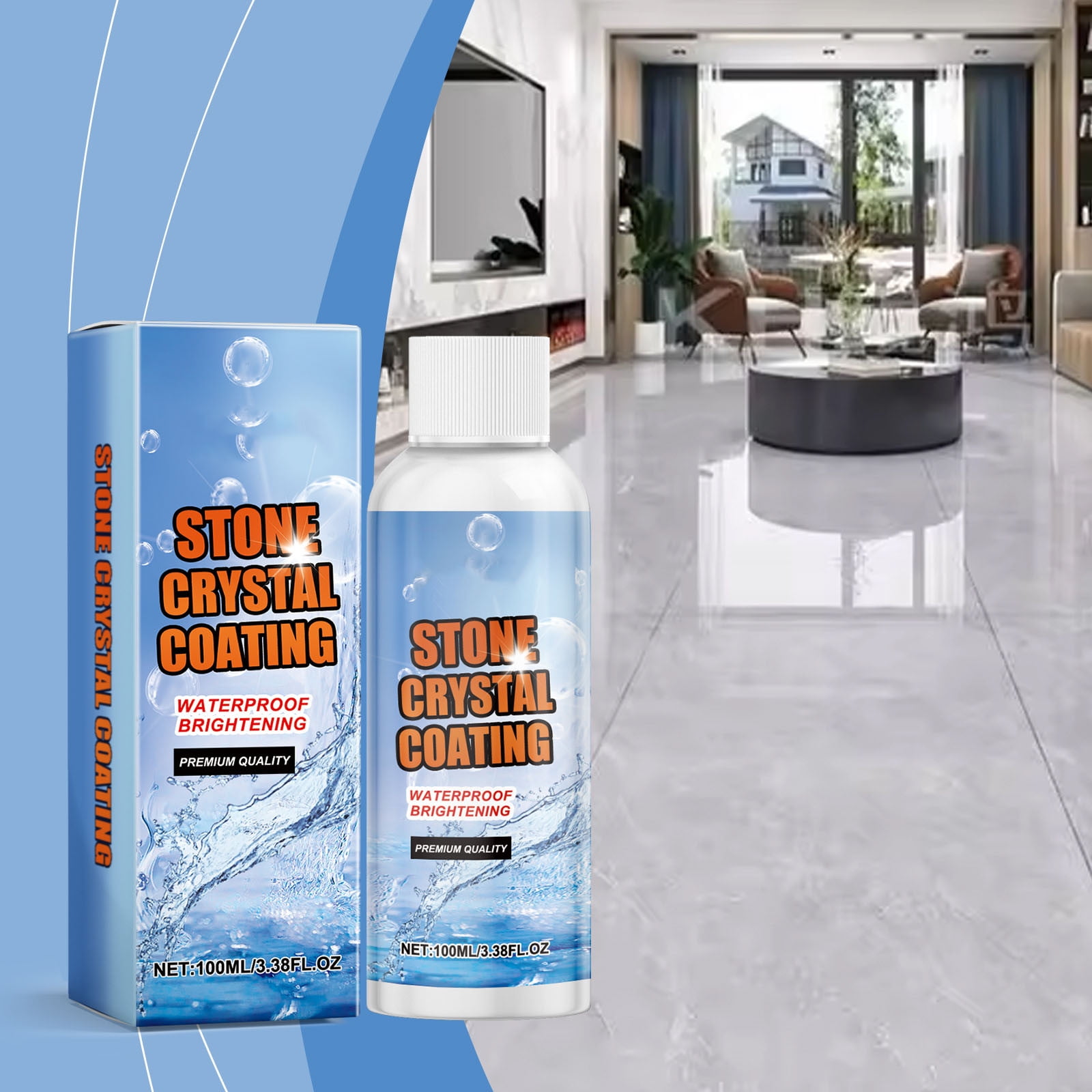 3pc Stone Marble Cleaning Agent Stone Polishing Coating Agent Marble ...