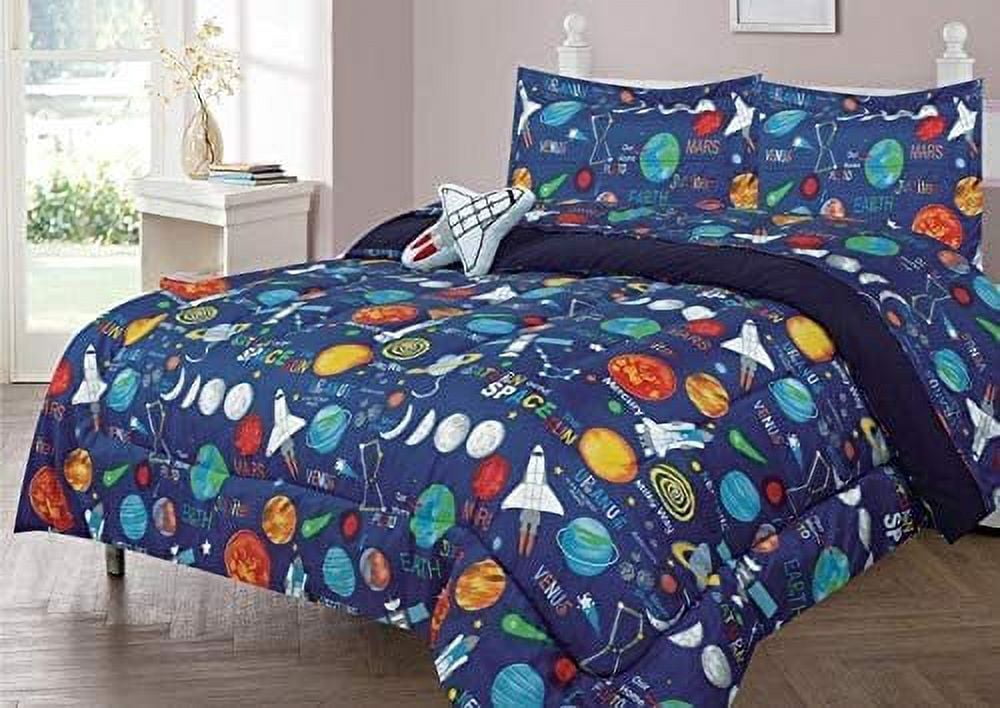 3pc Twin Kids Boys Girls Teens Comforter Set w/Sham & Decorative Toy ...