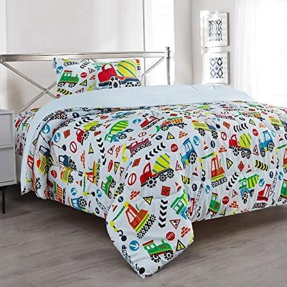 3pc Twin Size Kids Boys Teens Comforter Set w/Sham & Decorative Toy ...