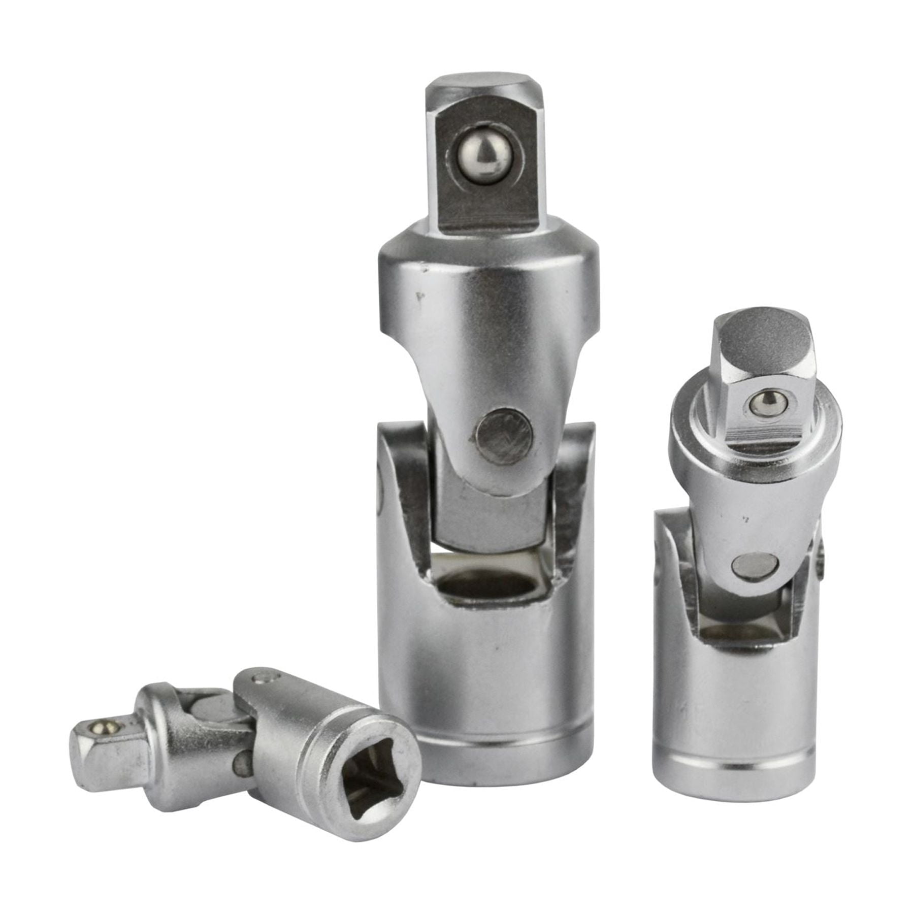 3pc Universal Joint UJ Set Ratchet Angle Extension Bar 1/4" 3/8" 1/2 ...