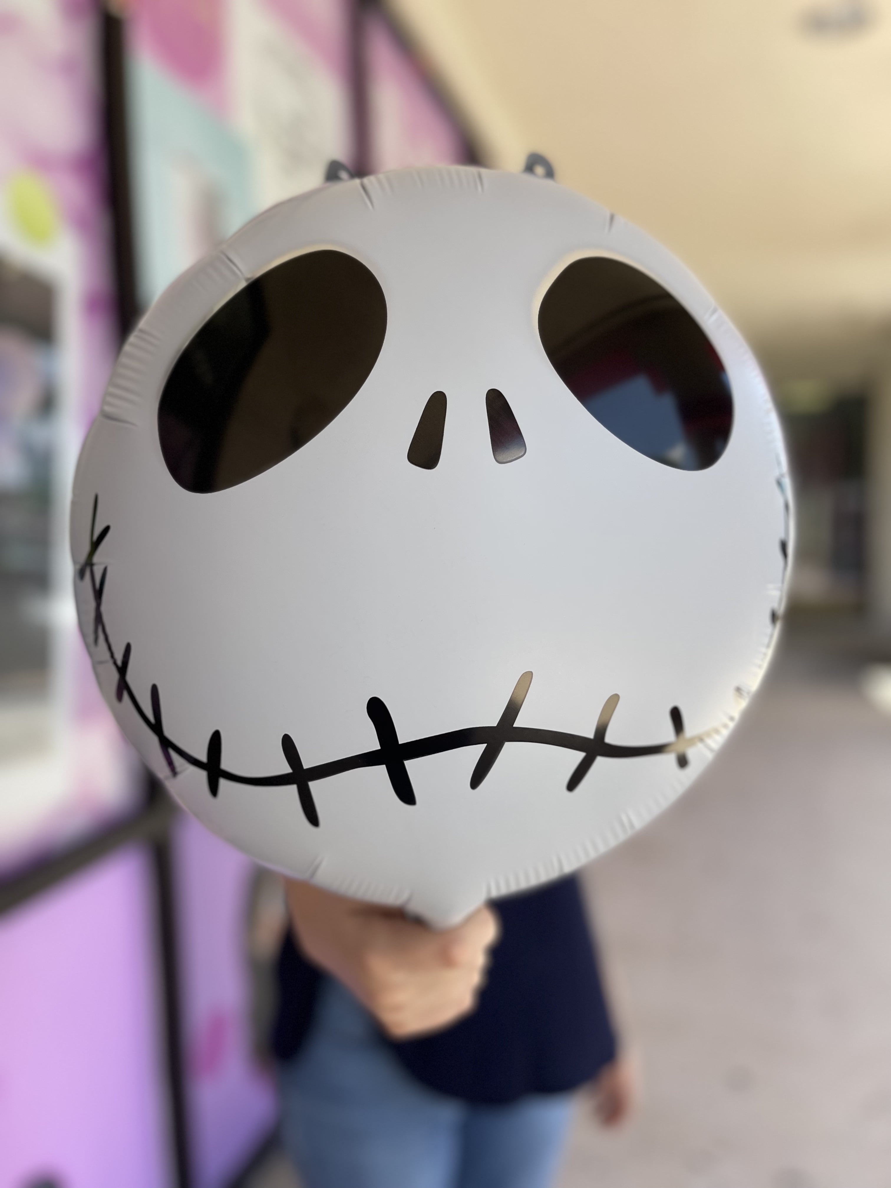 3pc jack balloons white and black, 18in halloween decoration party ...