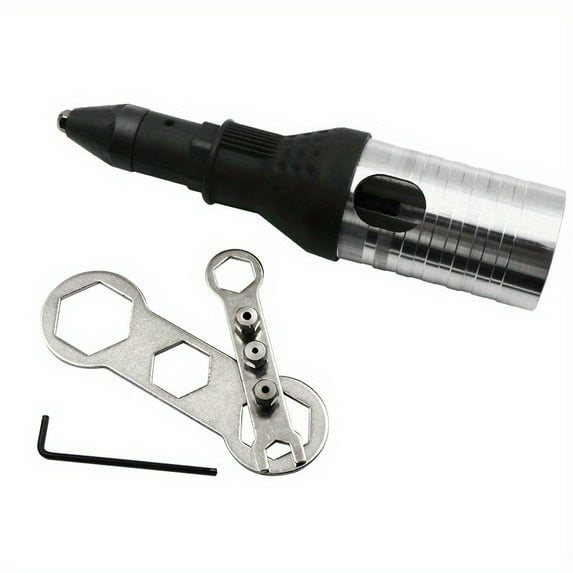 3pc/set Electric Rivet Gun Adapter Pull Rivet Gun Nut Gun Riveting ...