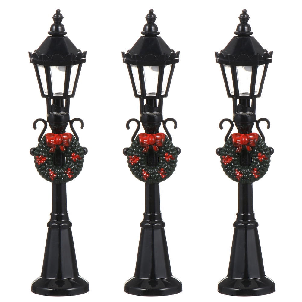 3pcs 1: 12 Street Light Model Railway Train Lamp Post Light Pathway ...