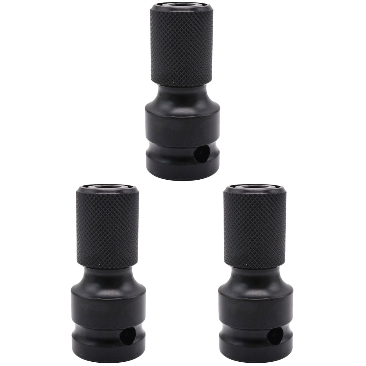 3pcs 1/2" Drive to 1/4" Hex Drill Converter Quick Release Chuck For ...