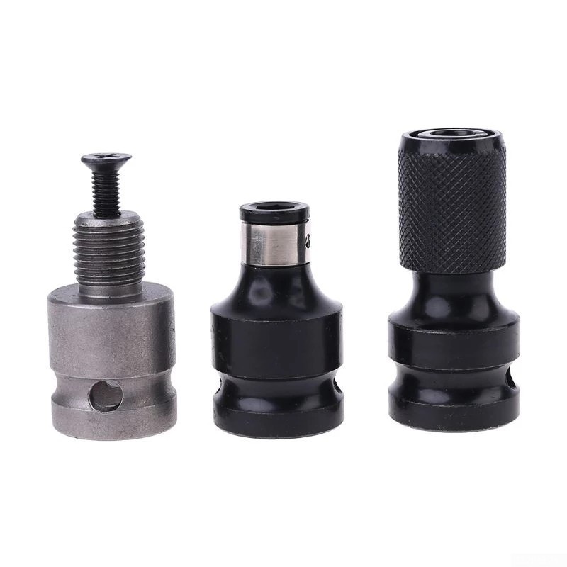 3pcs 1/2 inch Hex Drill Chuck Socket Adapter Converter Tool For Impact ...