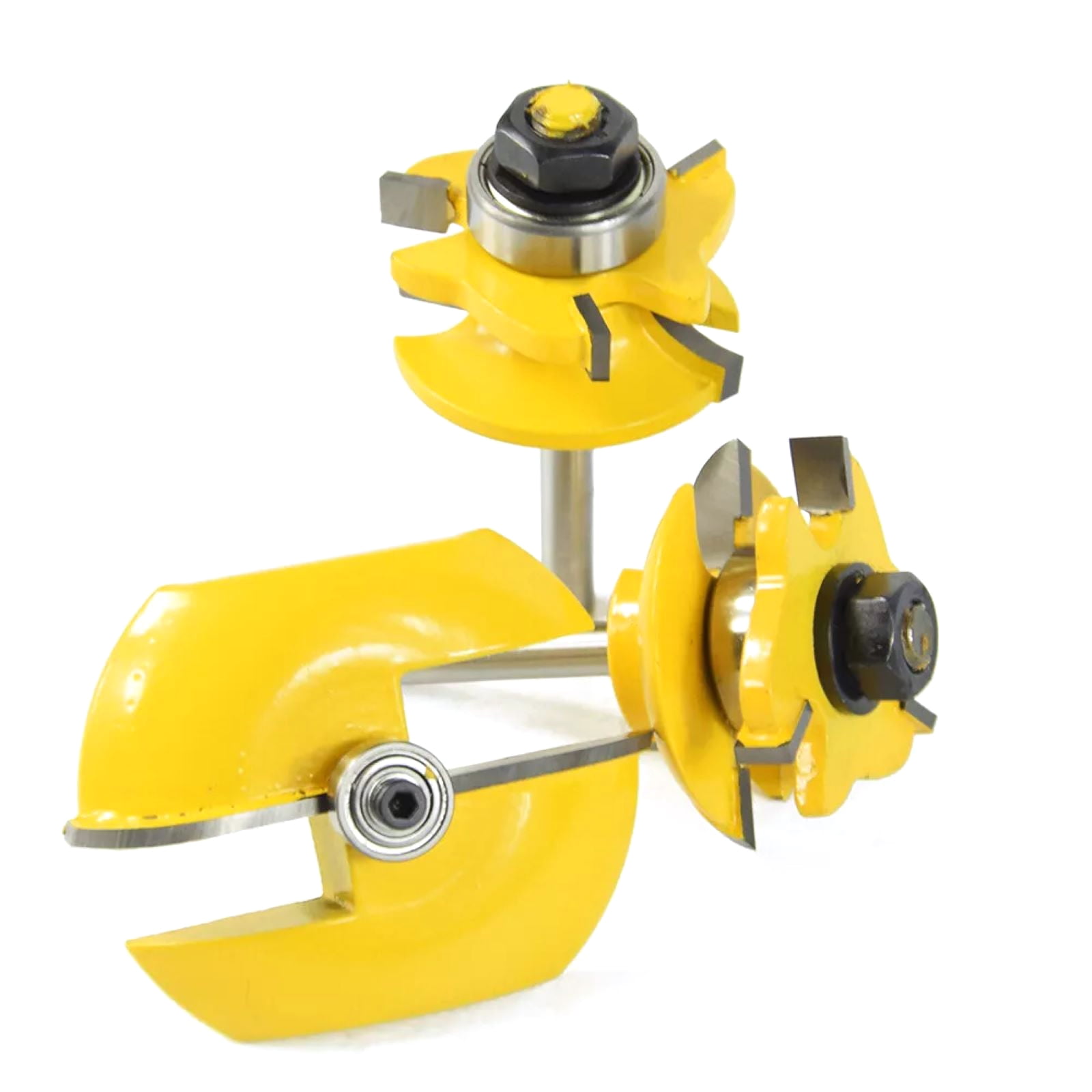 3pcs 1/4in Shank Router Bit Set Round Over Raised Panel Wood Door ...