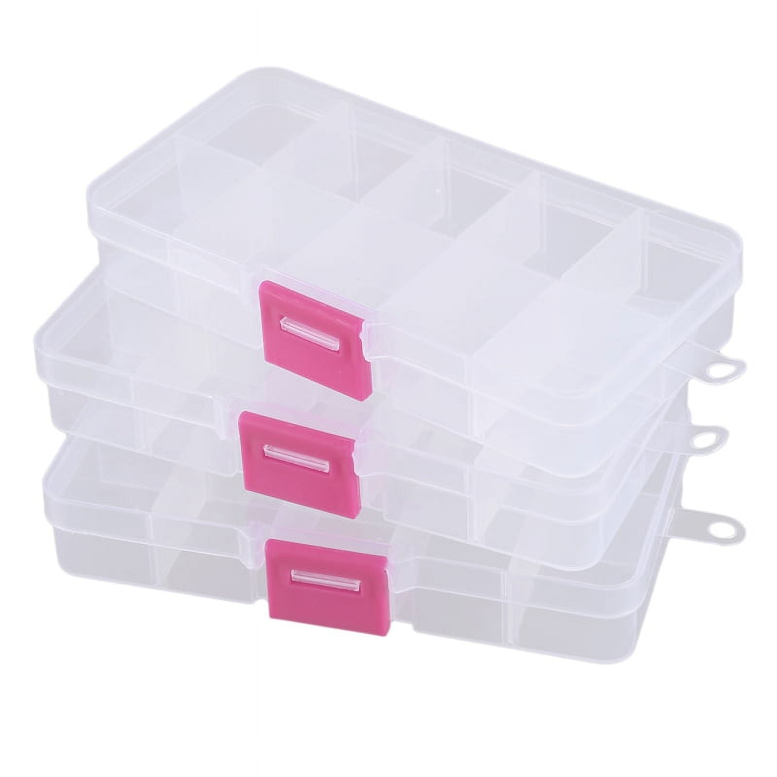 3pcs 10 Grid Electronic Component Parts Kits Plastic Storage Box Case ...