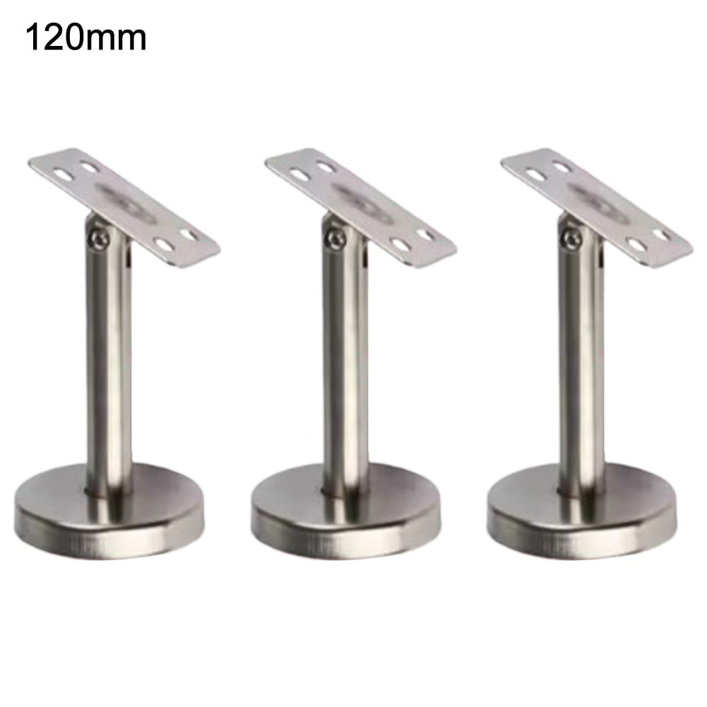 3pcs 100/120mm Stair Support 304 Stainless Steel Handrail Movable ...