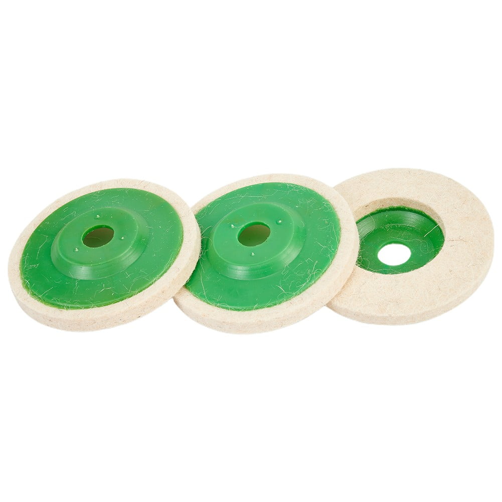 3pcs 100mm Wool Buffing Polishing Wheels Felt Pad 4 Inch Buffer Polish ...