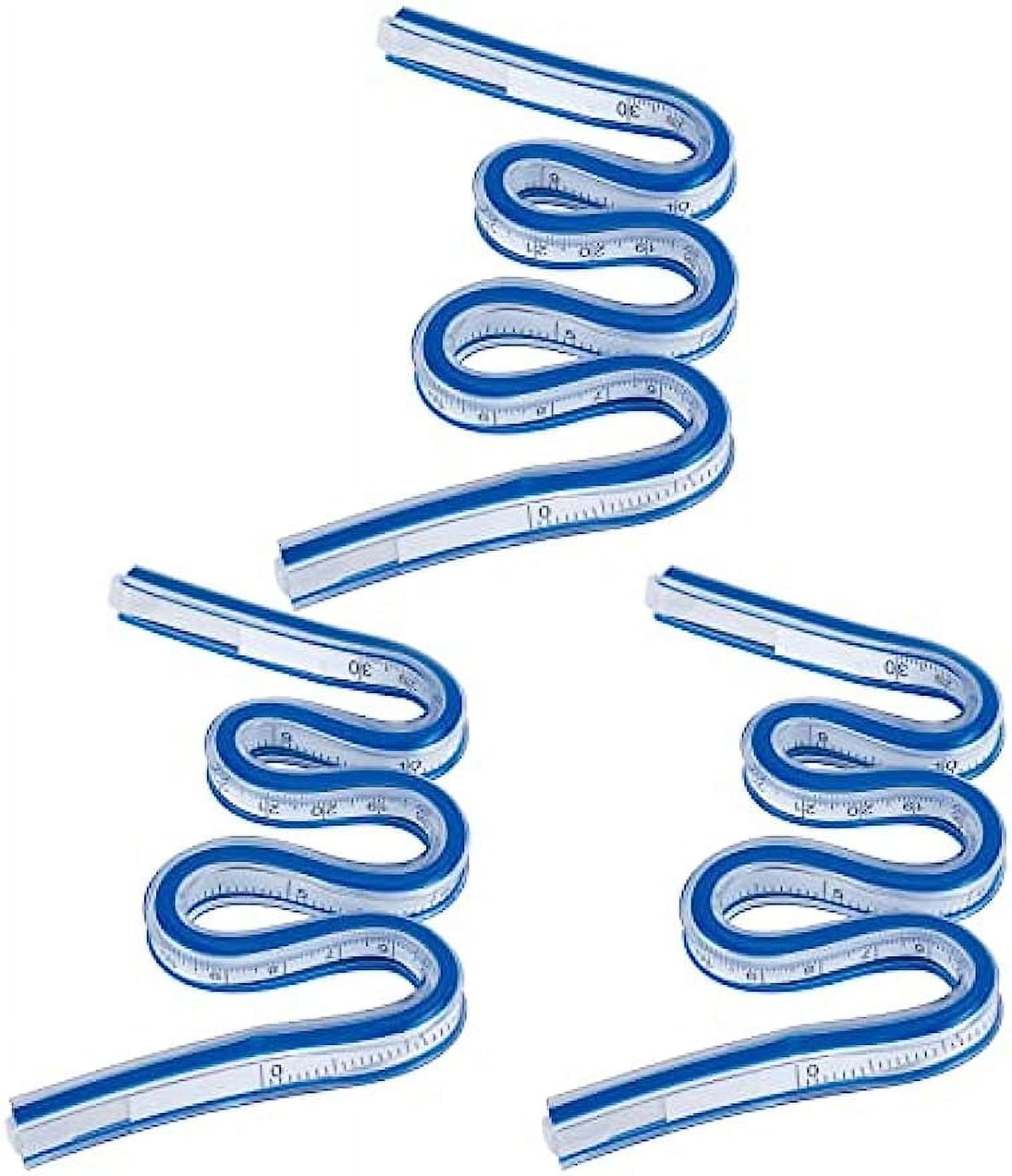 3pcs 12 Inch Flexible Curve Ruler Flex Design Ruler for Drawing and ...