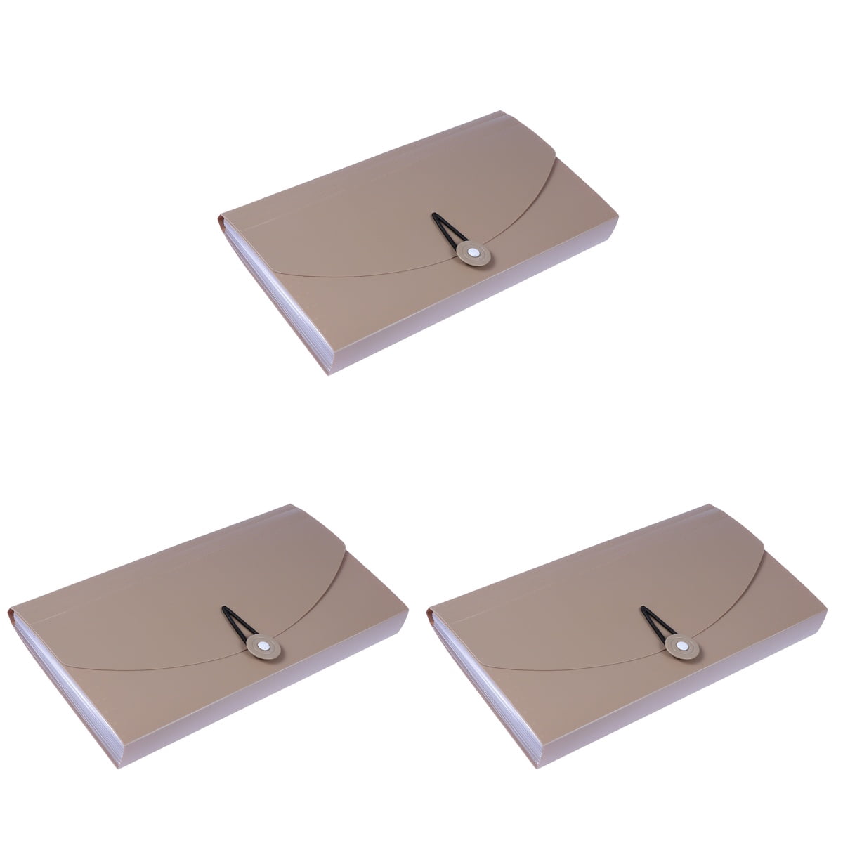 3pcs 13 Pockets Simple Document File Folder Portable Elastic Band ...