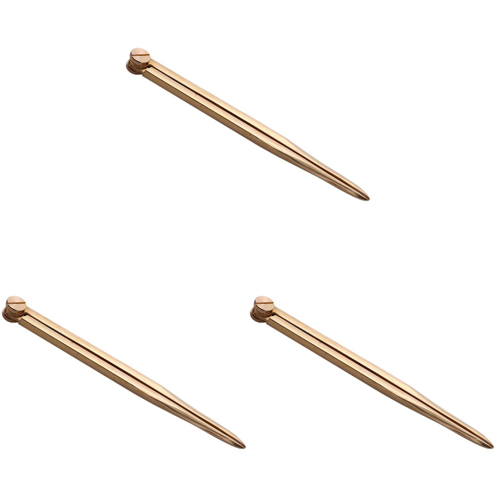 3pcs 168mm Nautical Chart Straight Divider Solid Brass Marine Dividing ...