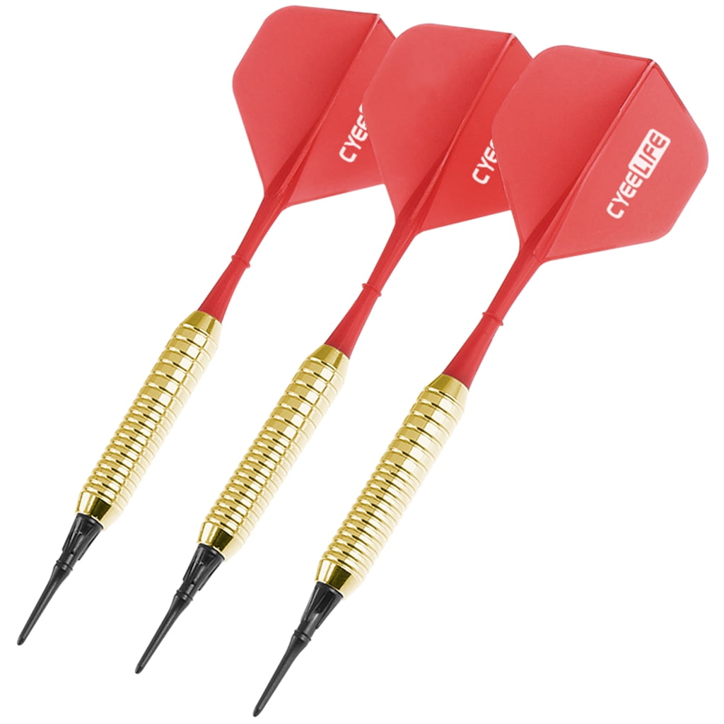 3pcs 17g Soft Tip Darts Sports Entertainment Copper Dart Body Nylon Rod ...