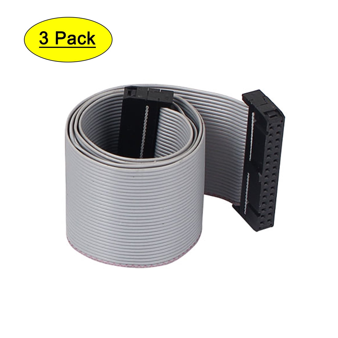 3pcs 2.54mm 30-Pin Female to Female IDE PATA Extension Flat Ribbon ...