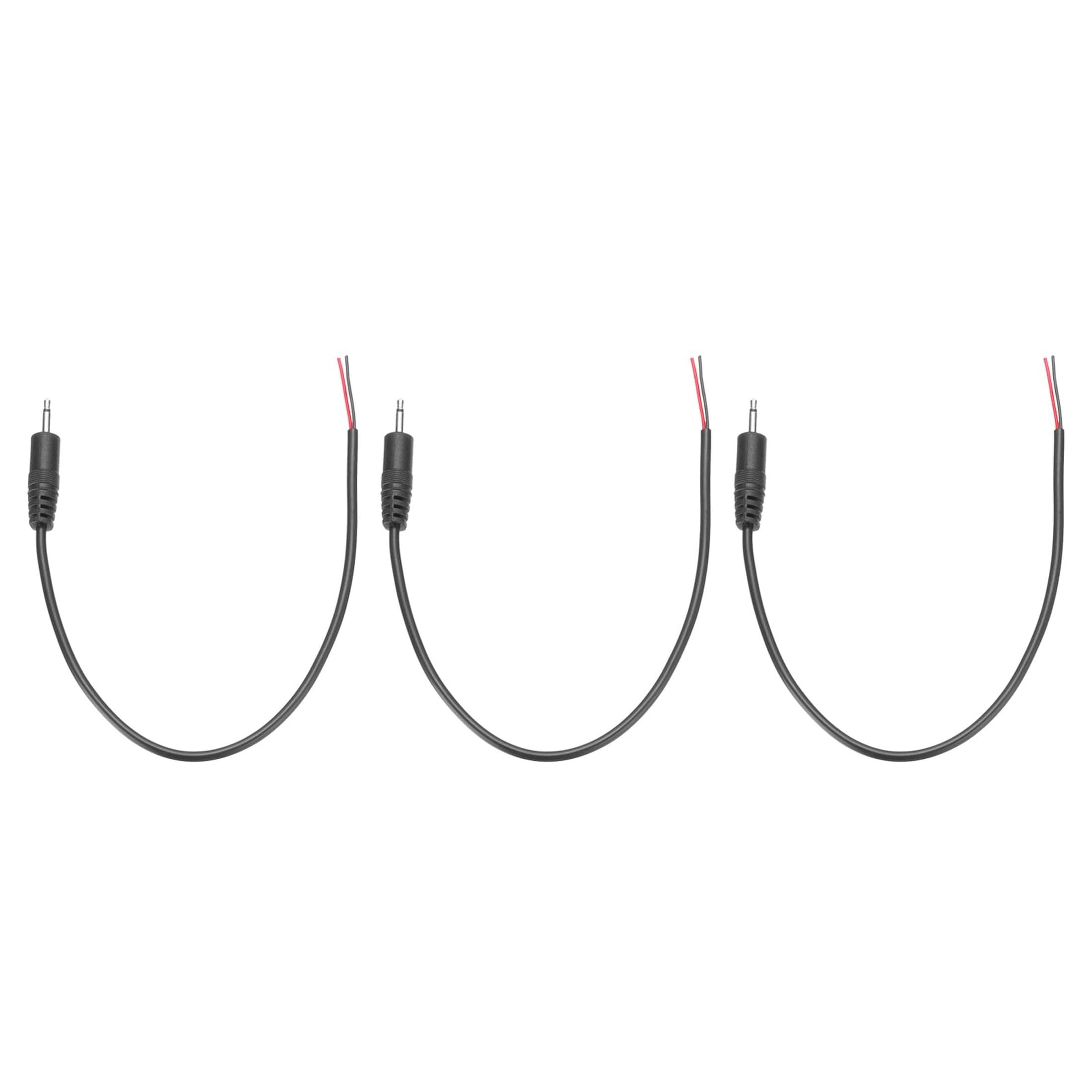 3pcs 2.5mm Male Jack to Bare Wire Audio Cable Repair Kit 0.25m ...