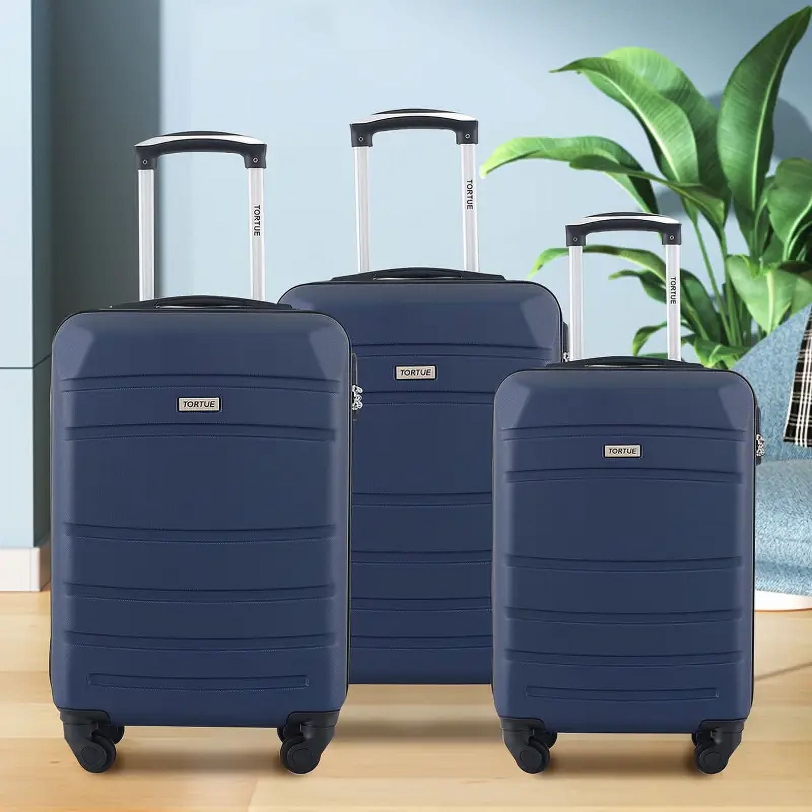 3pcs 20/24/28inch Luggage Sets, Durable ABS Suitcase, Men's Women's ...
