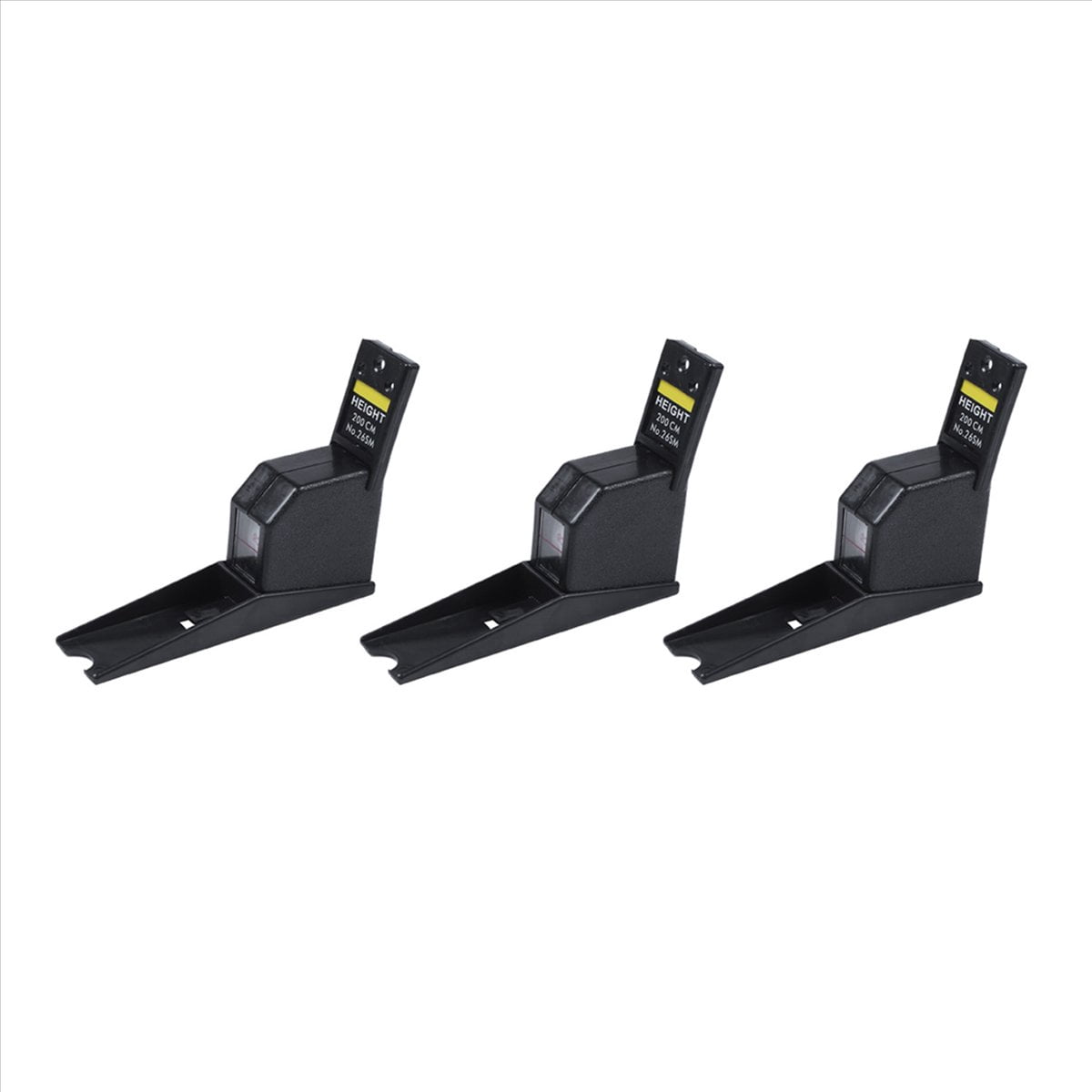 3pcs 200cm Stadiometer Black Wall Mounted Height Meter Growth Ruler cm ...