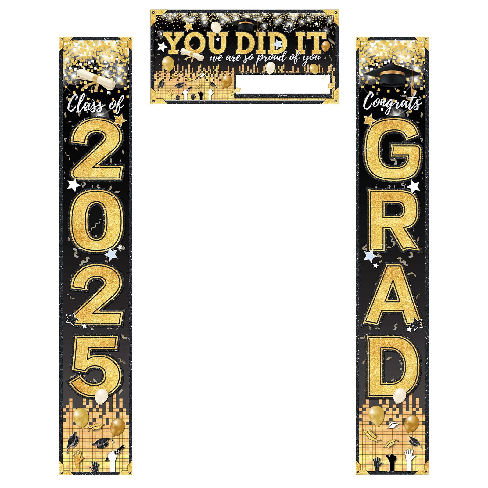 3pcs 2025 Graduation OIF8 DIY, Congrats Grad Door Class of 2025 You Did ...