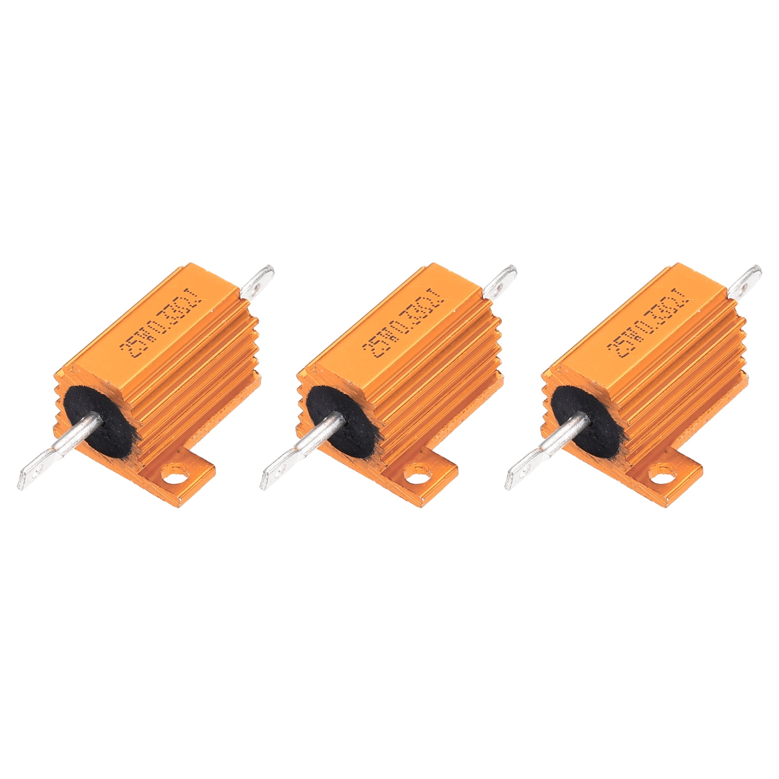 3pcs 25W 0.33 Ohm 5% Aluminum Housing Case Resistor, Wirewound ...
