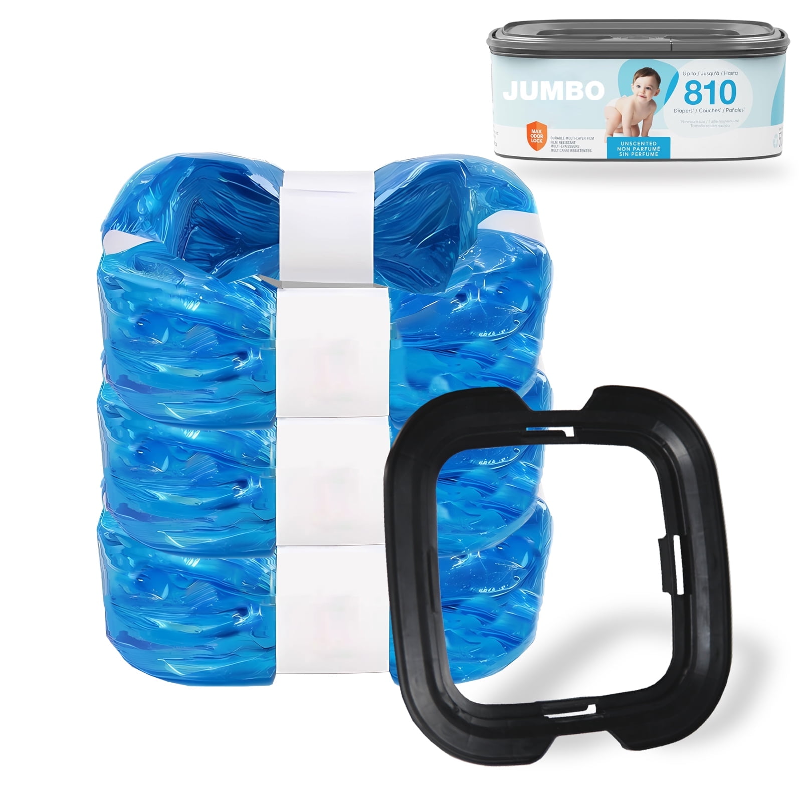 3pcs 26FT Compatible with Diaper Genie Pails jumbo Diaper Pail Refills ...