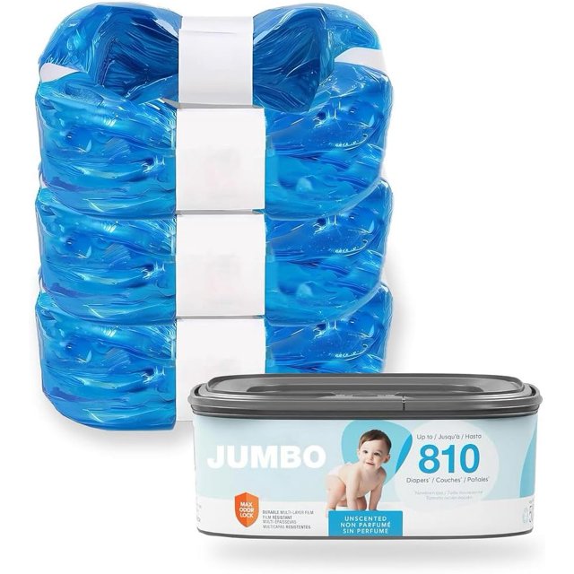 3pcs 26FT Compatible with Diaper Genie Pails jumbo Diaper Pail Refills Classic/Compact/Select ...