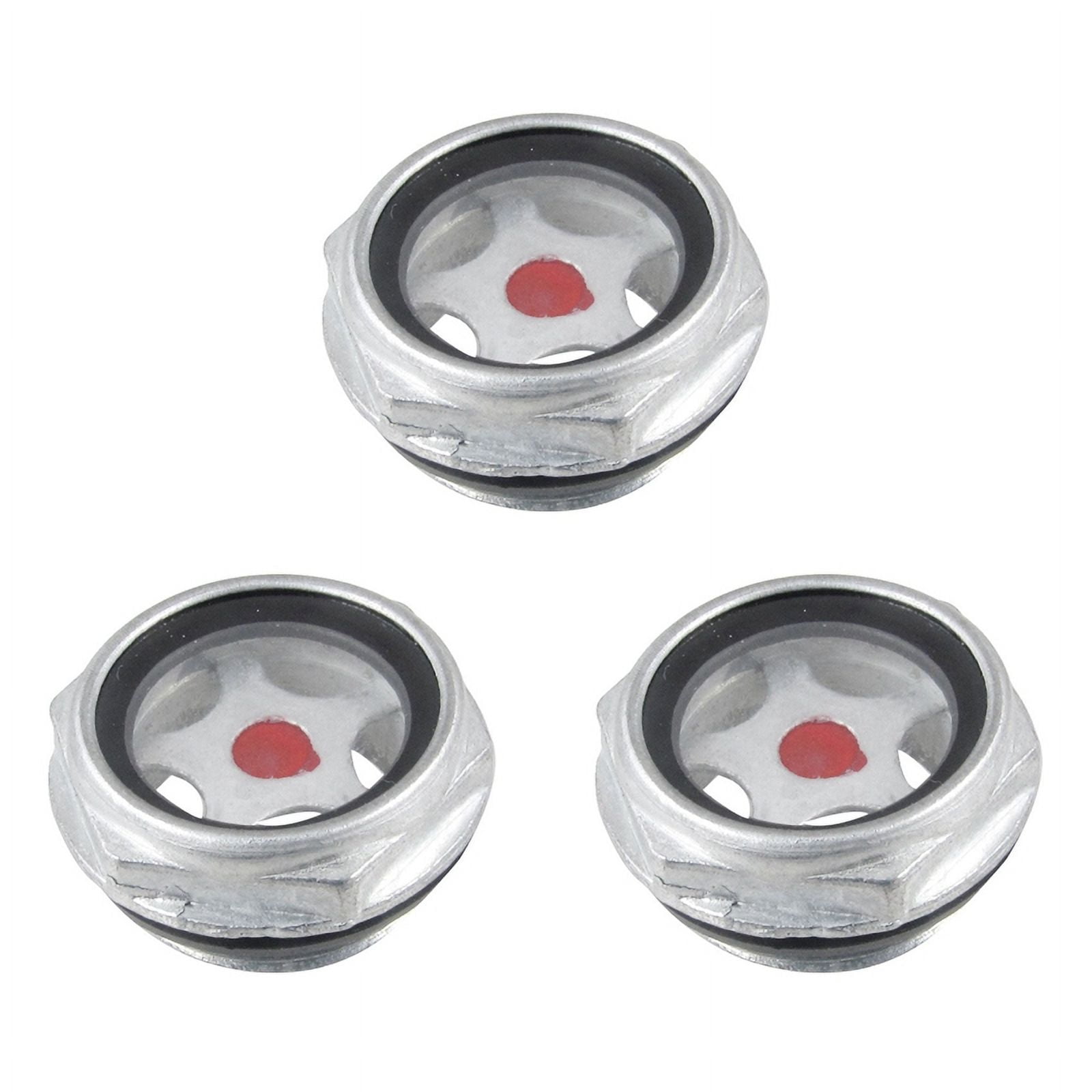 3pcs 26mm Male Threaded Metal Air Compressor Oil Level Sight Glass ...