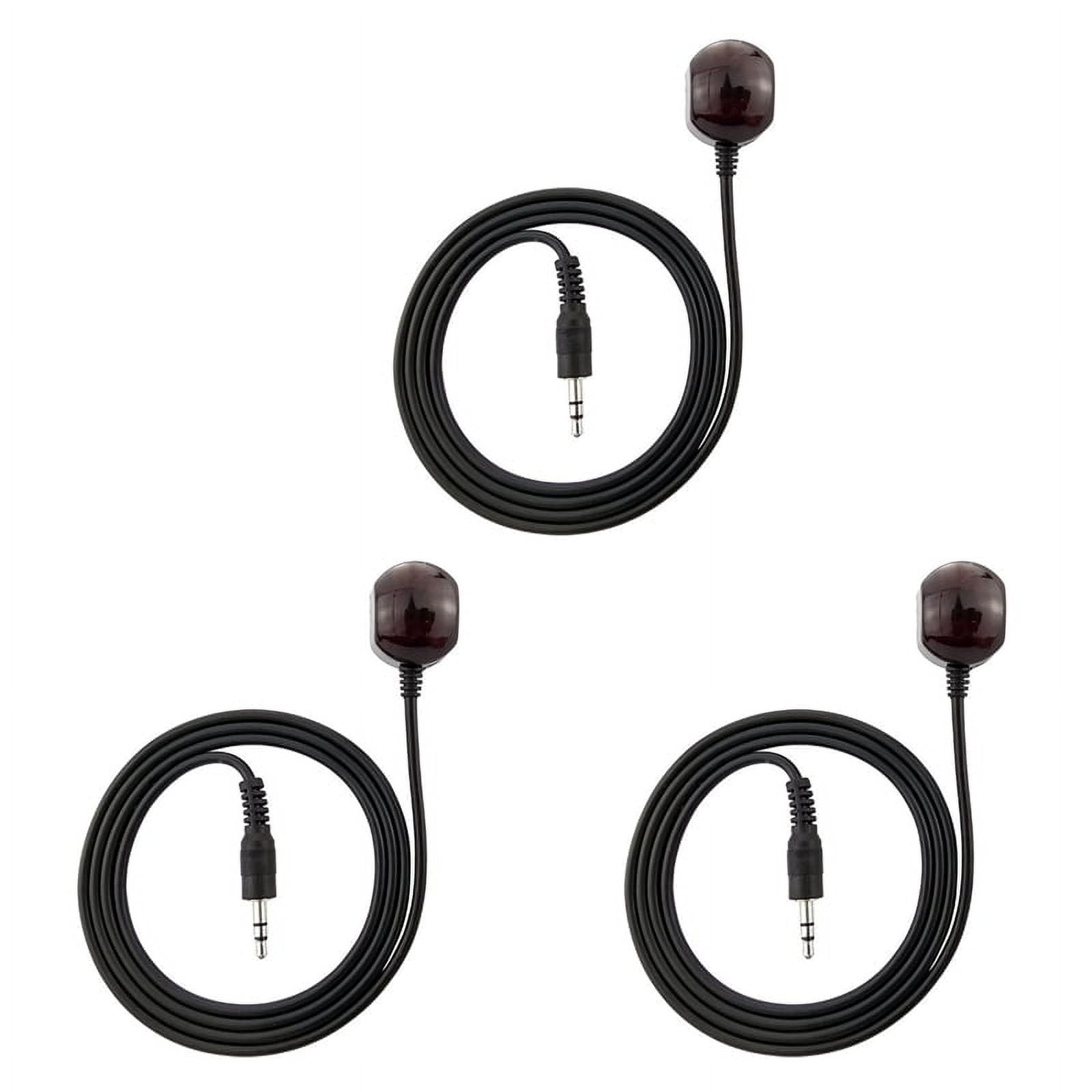 3pcs 3.5mm 38KHz Infrared IR Remote Control Receiver Extender Extension ...