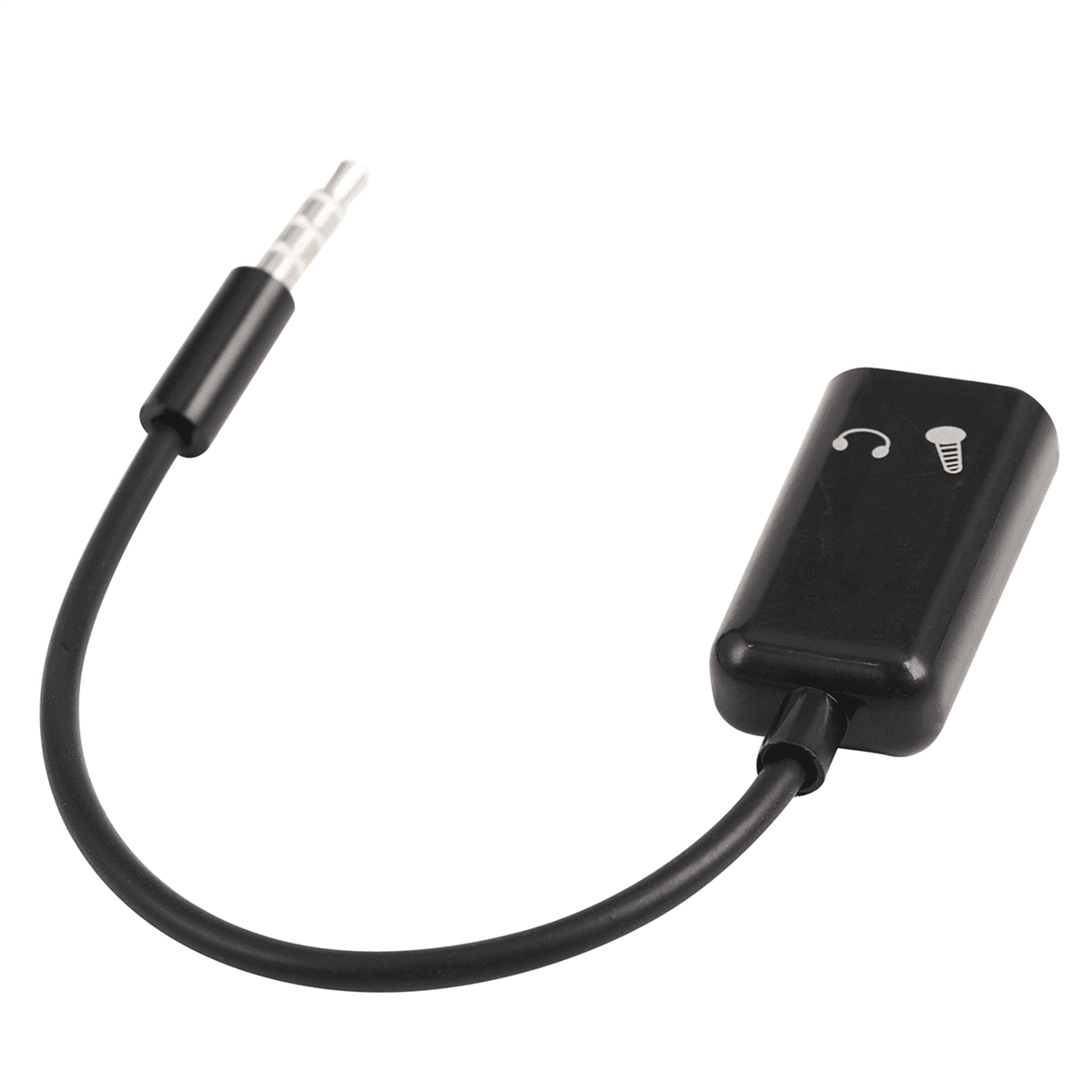 3pcs 3.5mm Stereo Audio Splitter Male to Headphone Headset + Microphone ...