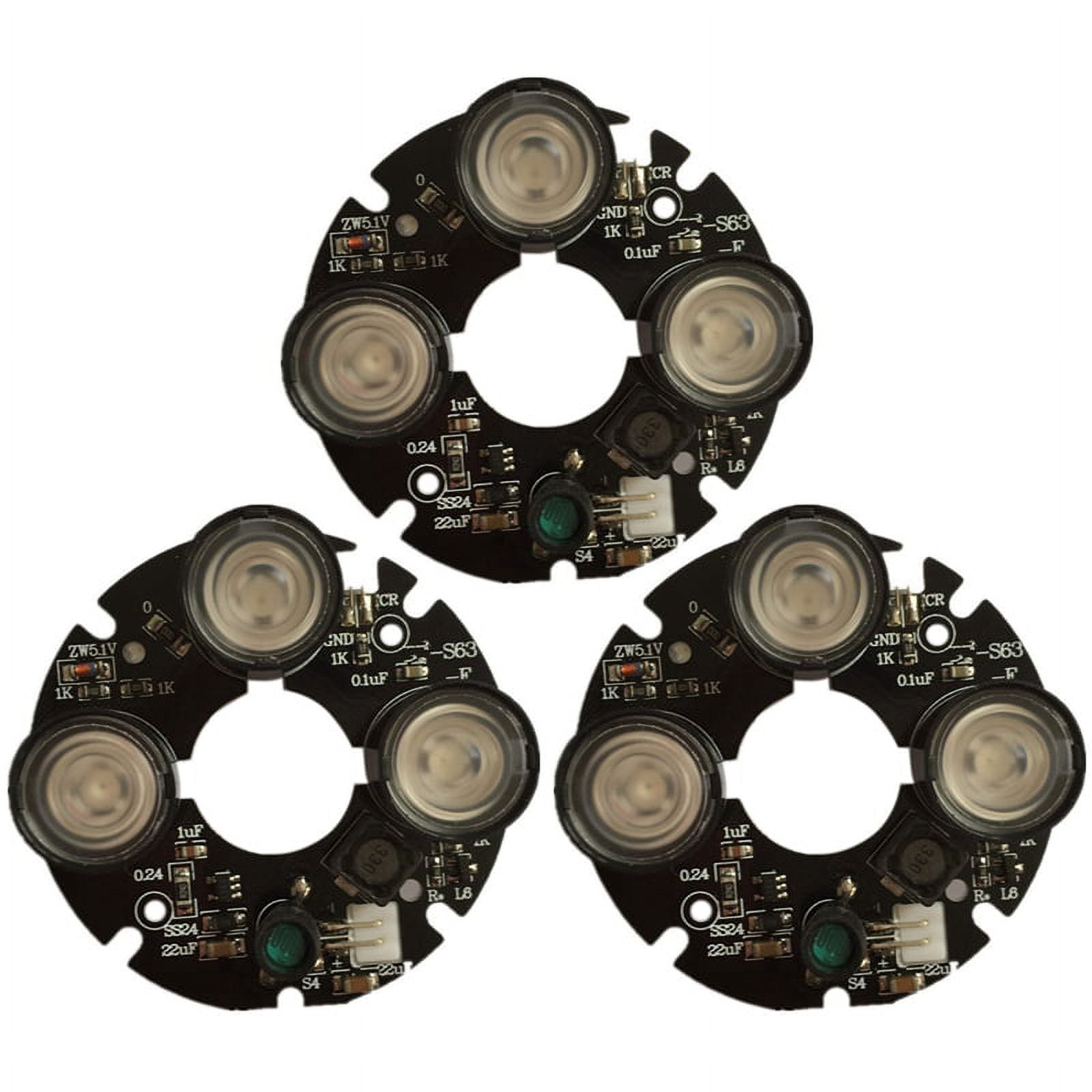 3pcs 3 Array IR LED Spot Light Infrared 3X IR LED Board for CCTV ...