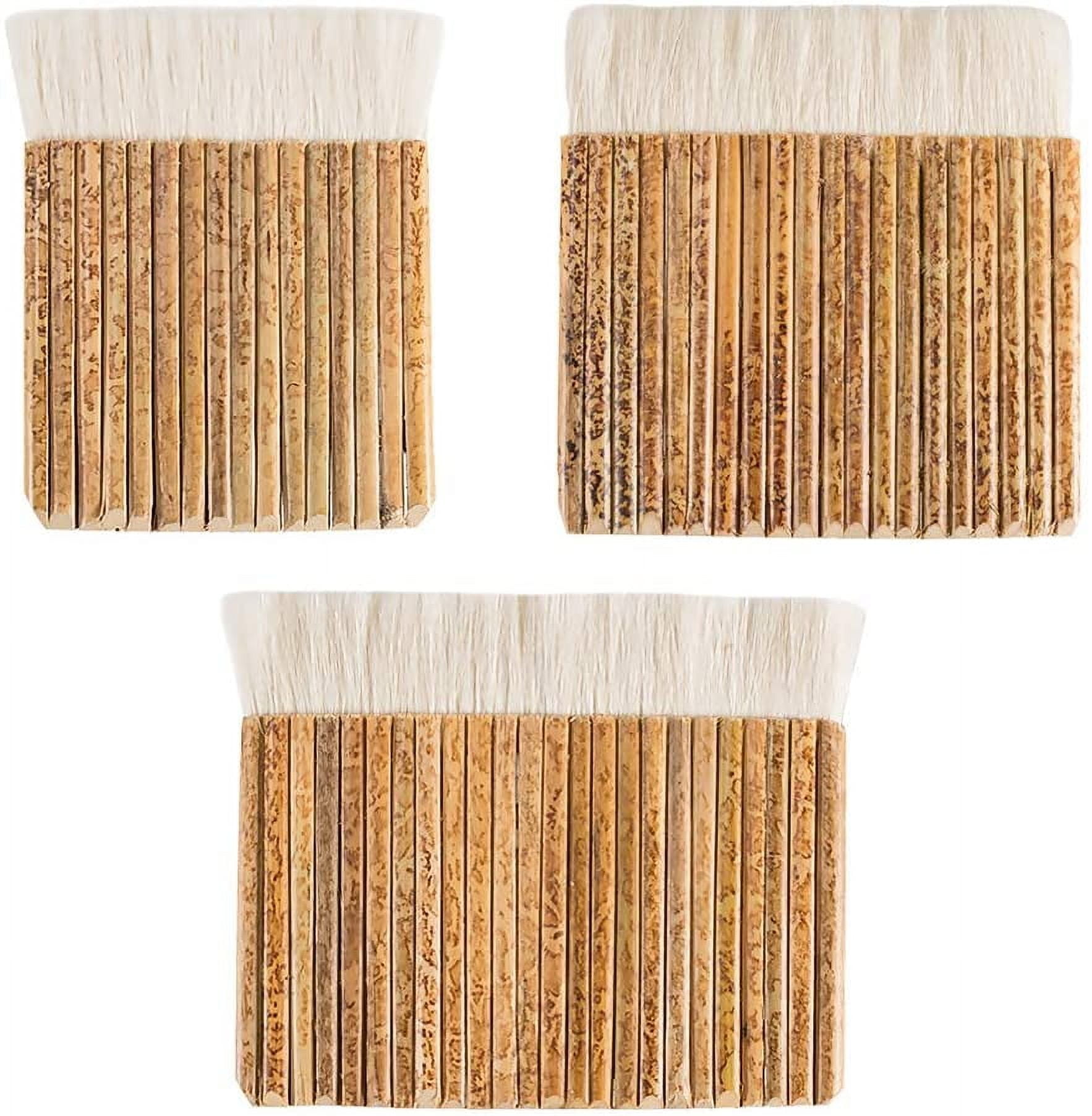 3pcs 3 Sizes Sheep Hair Hake Brush Bamboo Handle Soft Brush Wool Brush ...