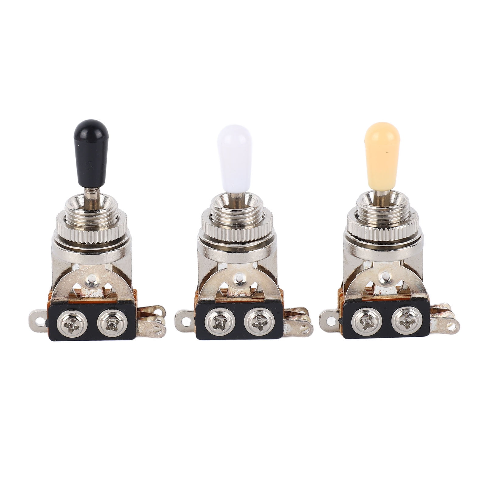 3pcs 3 Way Guitar Toggle Switches Short Straight Switch with Black ...