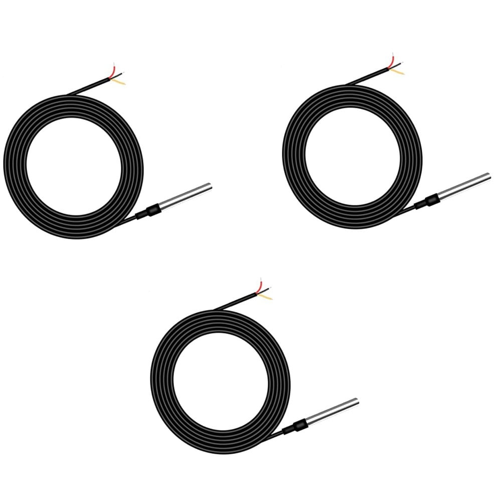3pcs 3 m Temperature Sensor Temperature Cable for 18B20 Compatible for ...