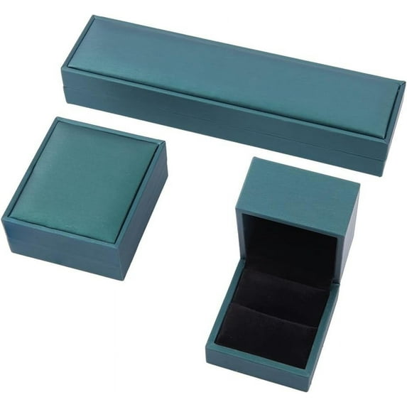 3pcs 3 styles Leather Jewelry Box Long Chain Box Bracelet Bangle Box ...