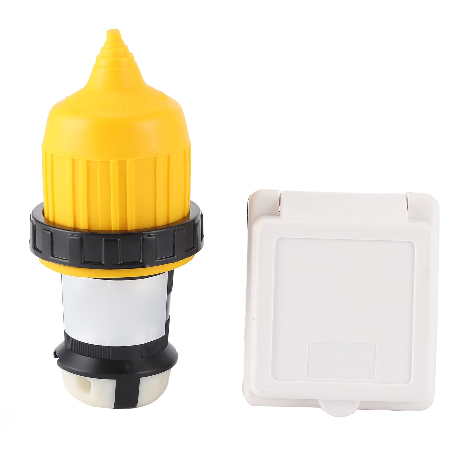 3pcs 30 AMP RV Power Inlet Kit Cord End Connector Twist Lock US Plug ...