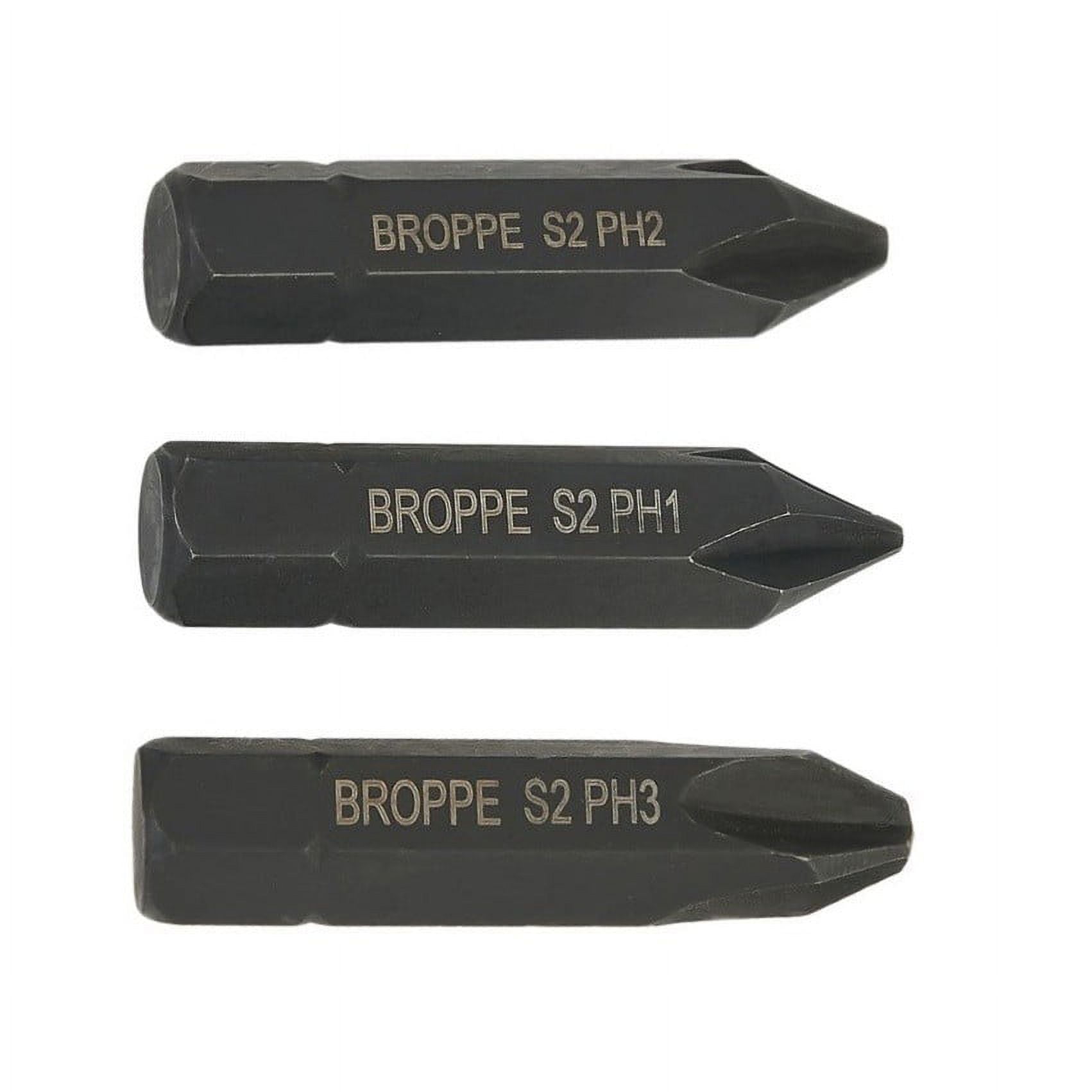 3pcs 36mm Hex Shank Cross Impact Electric Screwdriver Bits Set PH1 PH2 ...