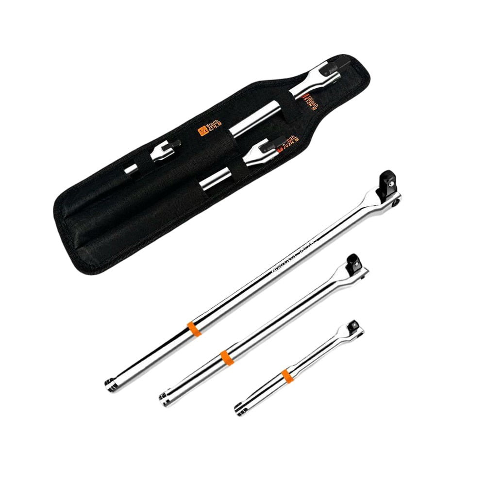 3pcs /4 3/8 1/2inch Drive F Rod Wrench Socket Breaker Bar Heavy Duty ...