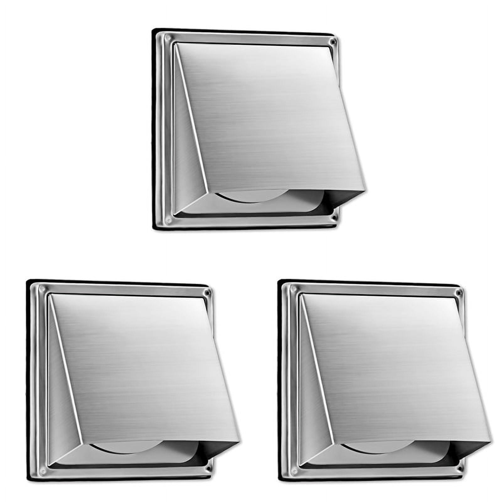 3pcs 4-Inch External Extractor Wall Vent Outdoor Cushioned Non Return ...