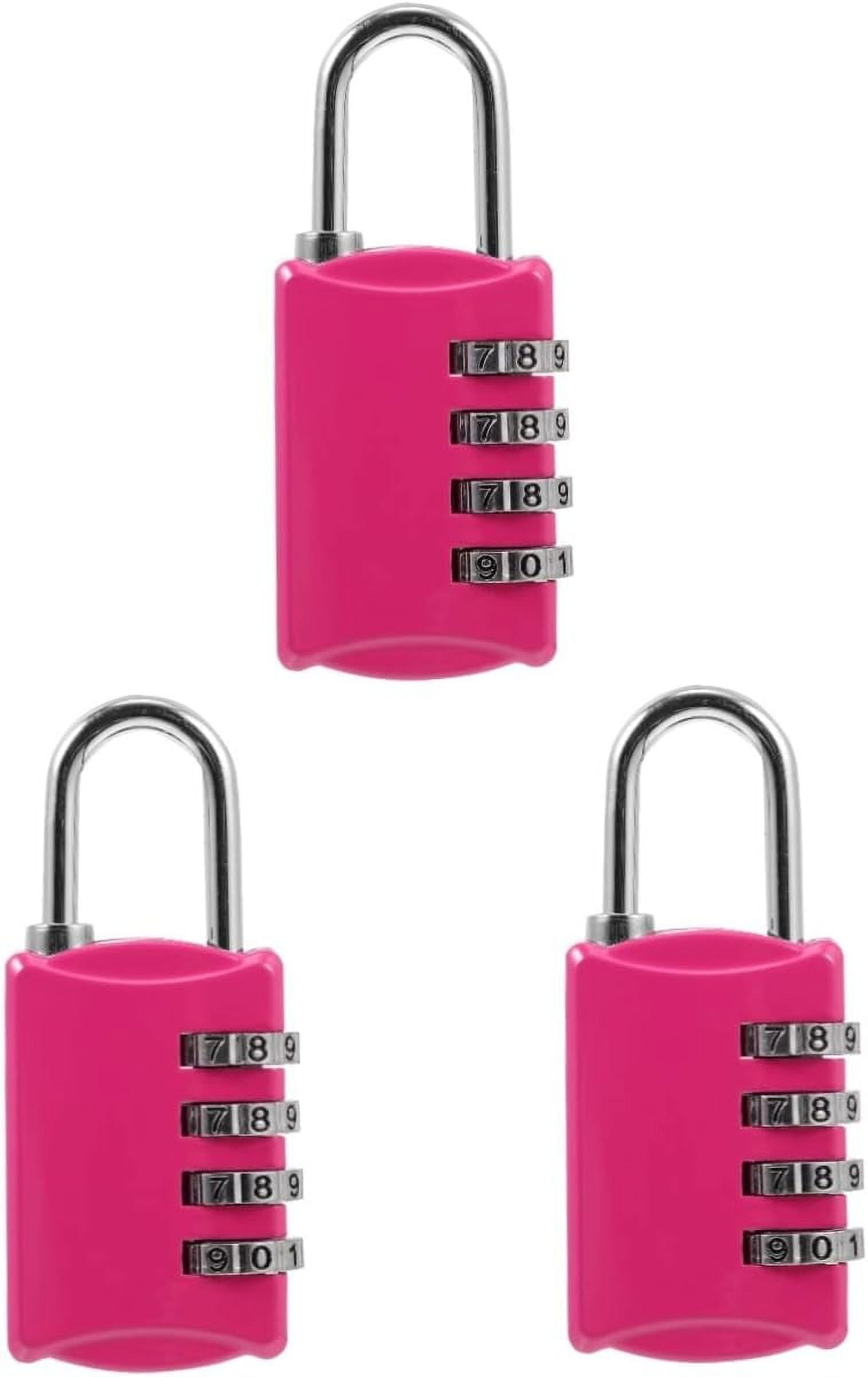 3pcs 4 Password Locks Shackle Locker Lock for Locker Padlock Sports ...