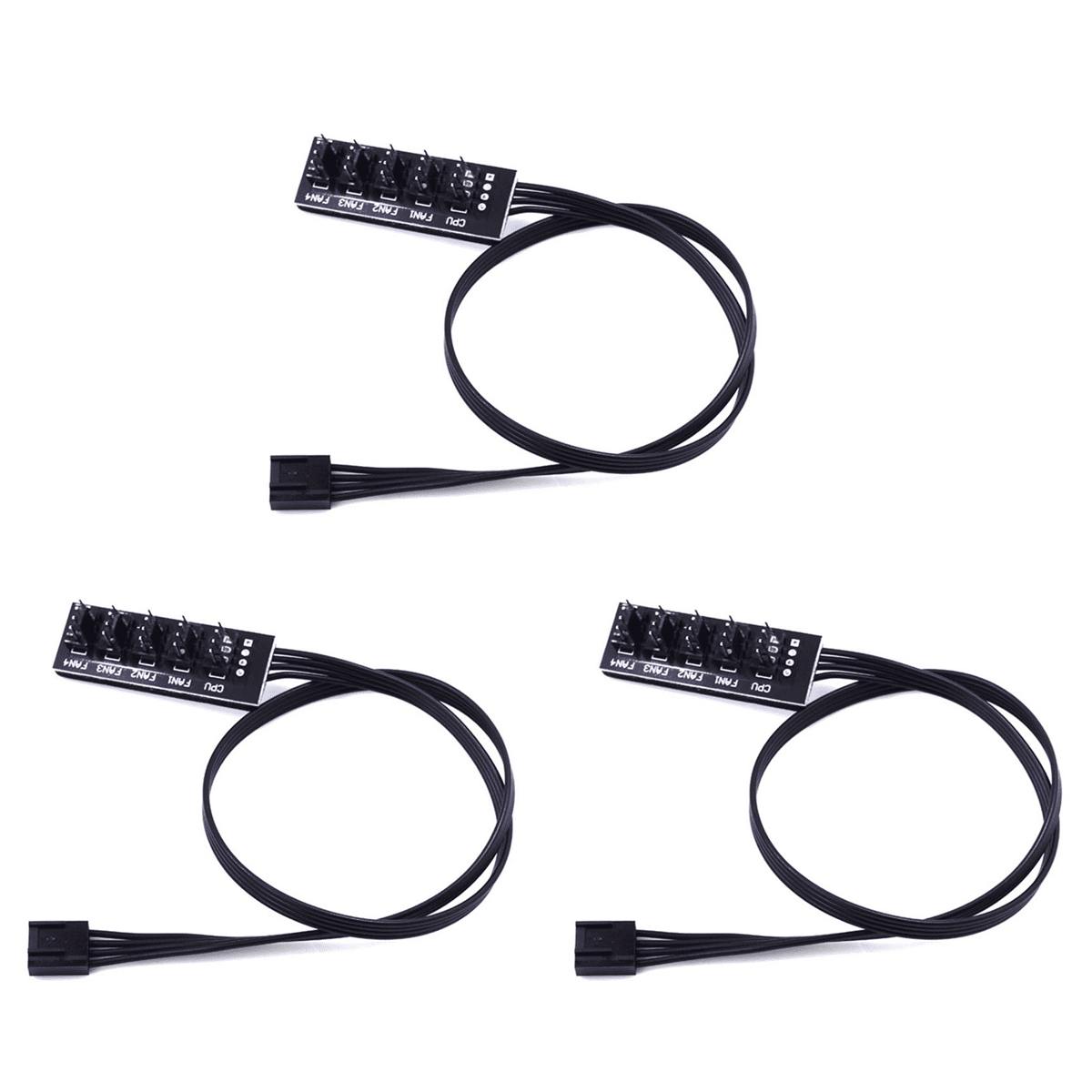 3pcs 40cm 1 to 5 4-Pin Molex TX4 PWM Fan CPU HUB Splitter PC Case Chasis Cooler Extension Cable ...