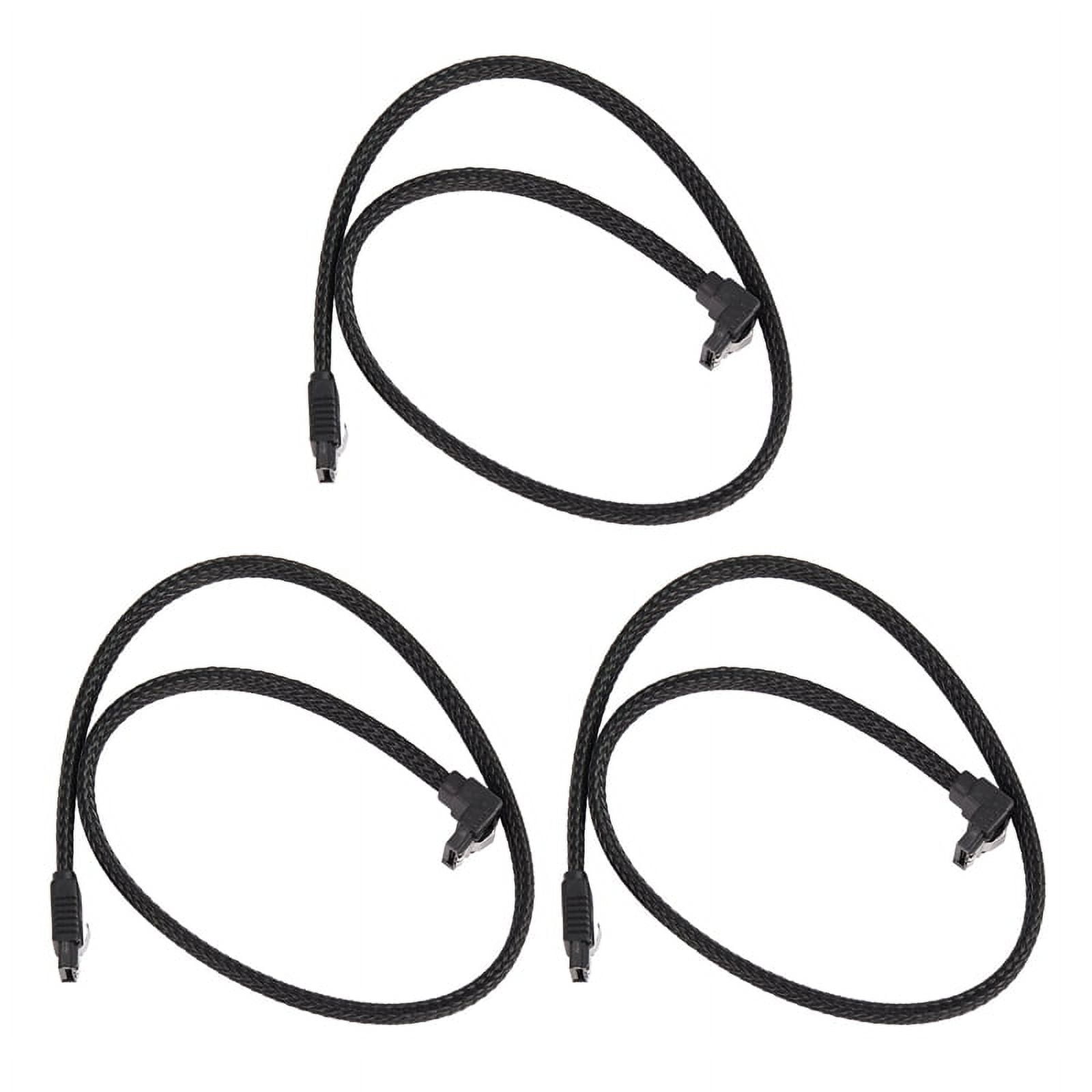 3pcs 50CM 3.0 III SATA3 7Pin Data Cable Right Angle 6Gb/S SSD Cables ...