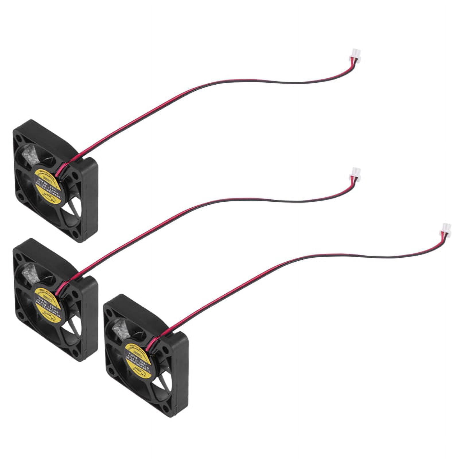 3pcs 50mm x 50mm x 10mm 5010 DC 12V 0.1A 2Pin Brushless Cooling Fan ...