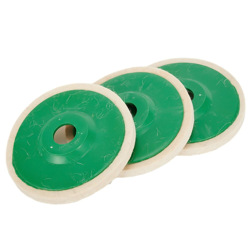3pcs 5in Wool Felt Disc Polishing Pad Buffing Grinding Wheels for ...