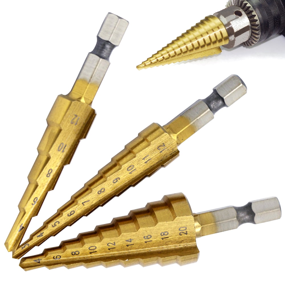 3pcs/5pcs HSS Cobalt Multiple Hole 50 Sizes Step Drill Bit Set Tools/3X ...