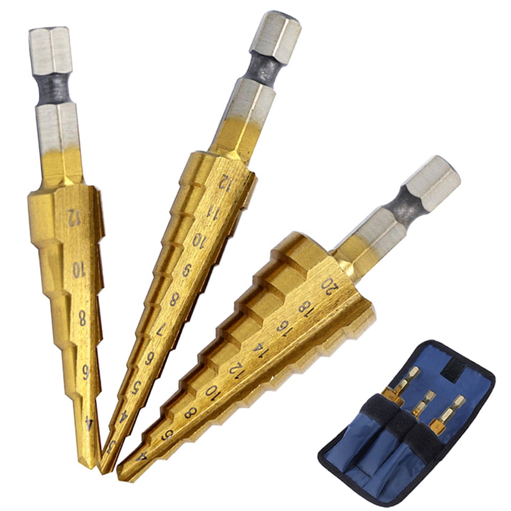 3pcs/5pcs HSS Cobalt Multiple Hole 50 Sizes Step Drill Bit Set Tools/3X ...